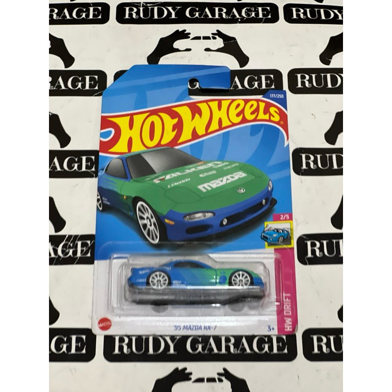 Hot Wheels 95 Mazda Rx7 Falken Blue | Shopee Malaysia