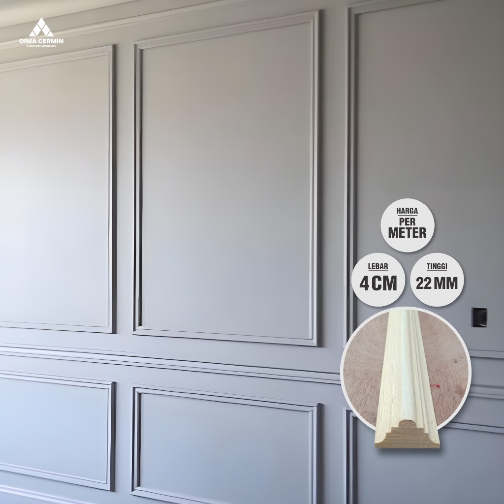 KAYU Wood Profile Trim Size 4cm Price Per Meter Wall Molding ...