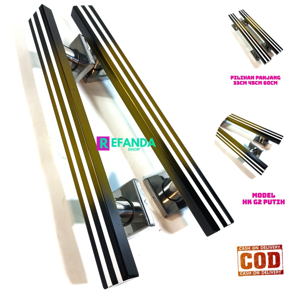 Pull Handles, Minimalist House Door Handles, Choice Of Length 33cm 45cm ...