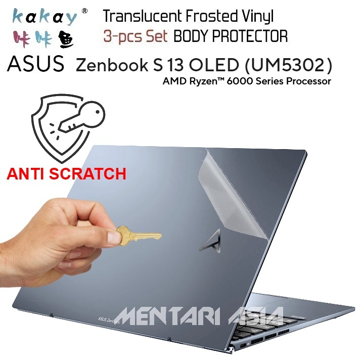 Body Protector ASUS ZenBook S13 OLED UM5302 - KAKAY Premium MATTE Vinyl ...