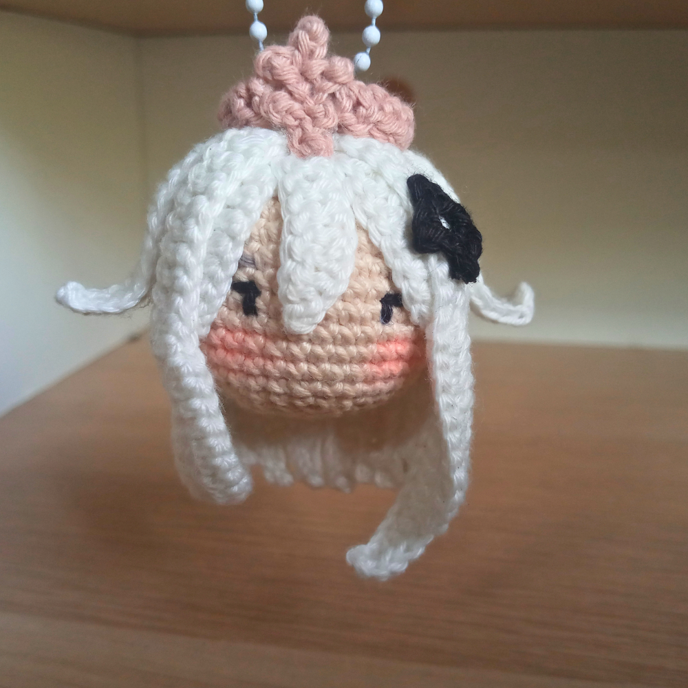 GANTUNGAN Genshin Impact Paimon keychain knitted keychain | Shopee Malaysia