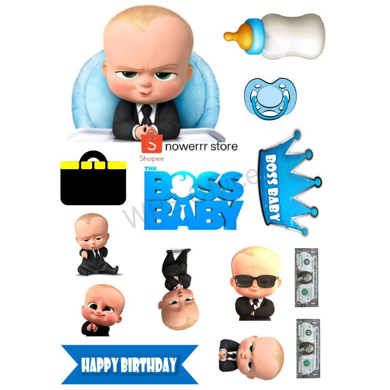 Boss Baby/Boss Baby Cake Topper Custom Name/Bos Baby BIRTHDAY Topper ...