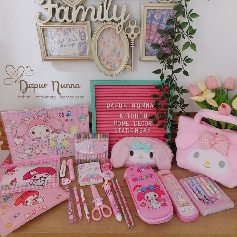 Nunna KITCHEN MELODY PINK STATIONERY PART 2 | All MELODY PINK | Pink ...