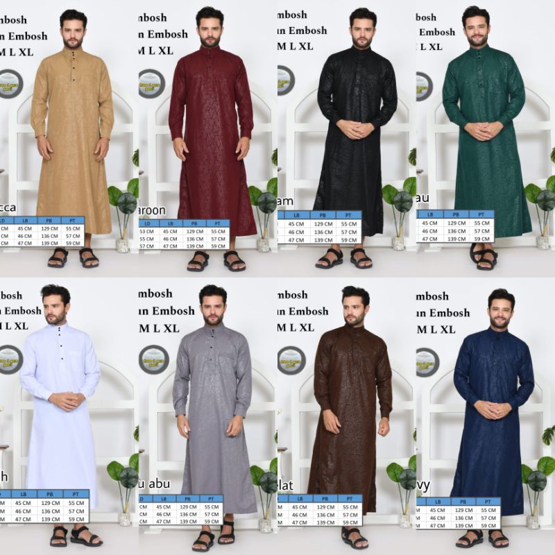 Embossed robe / men's robe / slim fit robe / Arabic robe / men's muslim ...