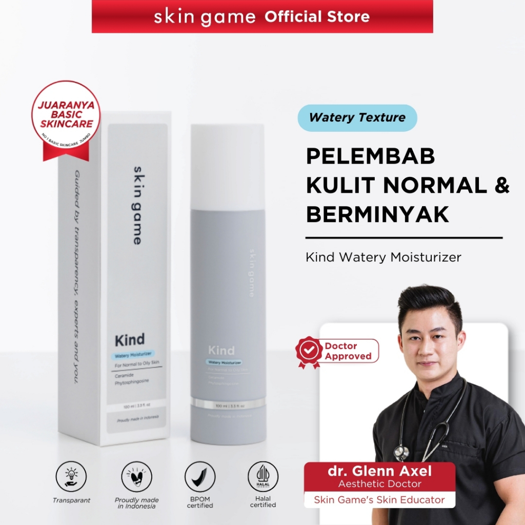 Skin Game Kind Watery Moisturizer - Facial Moisturizer (Skin Barrier ...
