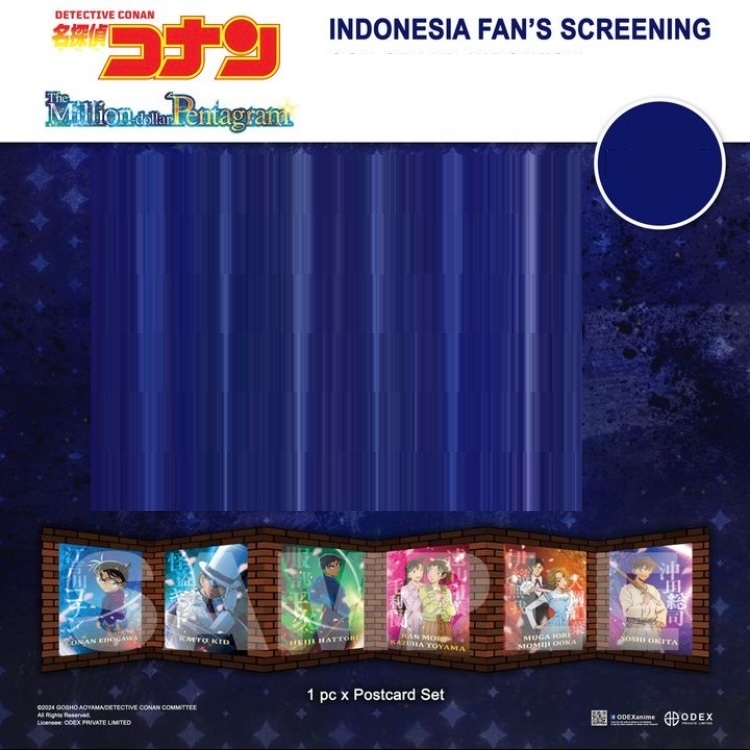 Detective Conan: The Million-Dollar Pentagram x CGV Official Fans Screening Postcard Set ...