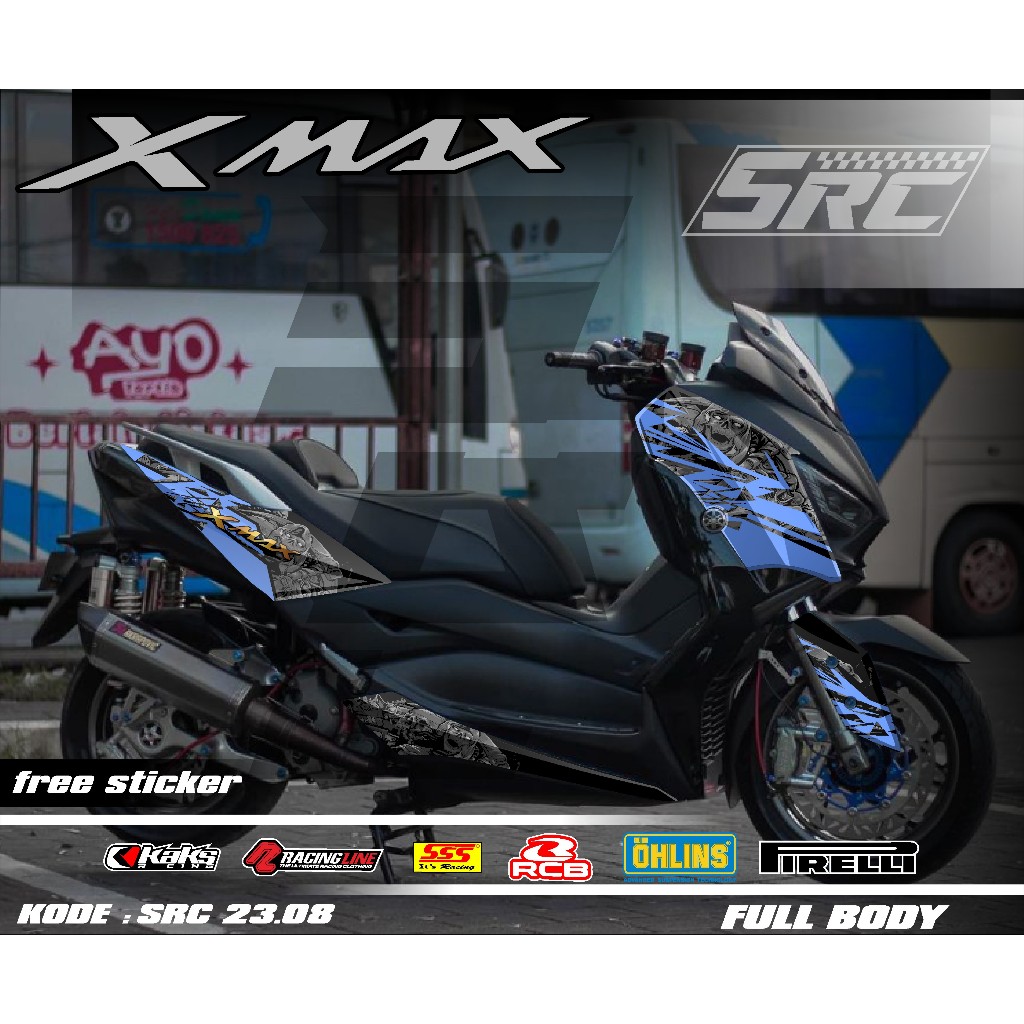 Xmax full body Sticker Decal Graphic Sticker Decal XMAX Racing Sticker ...