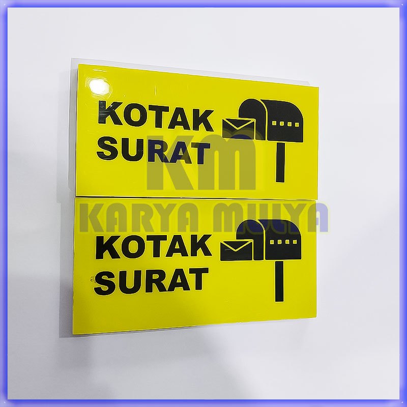 Acrylic Sign Board - Letter Box Writing Board - Karya Mulya | Shopee ...