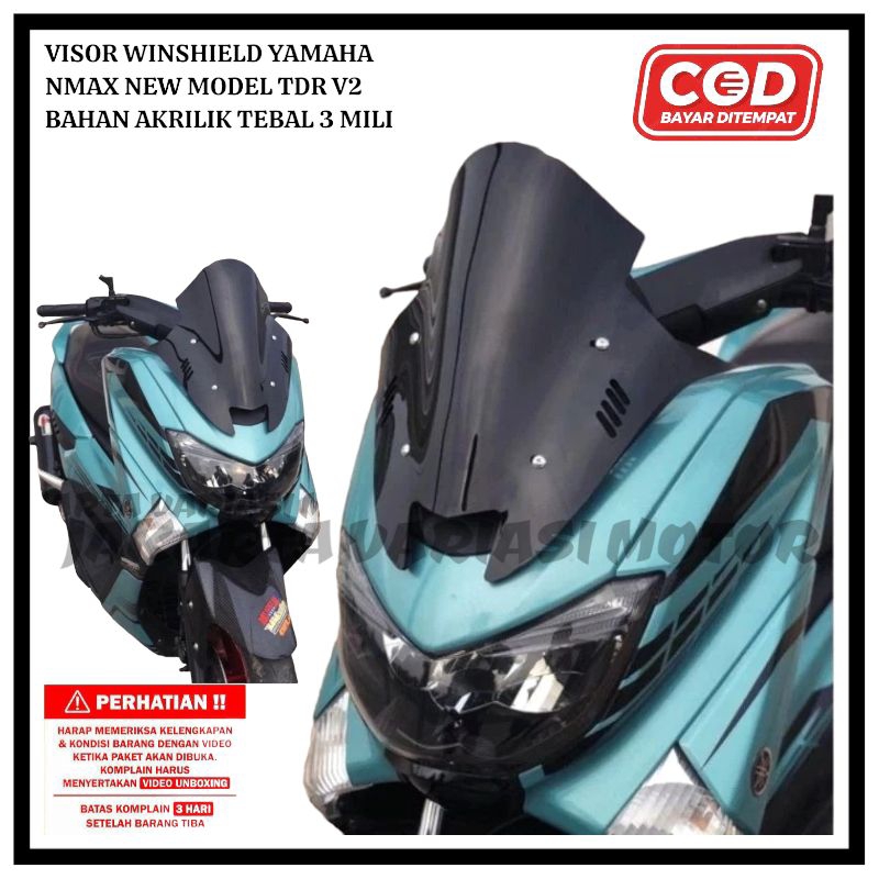 Yamaha nmax old nmax new variation Visor, TDR V2 FIN model, 3 ...