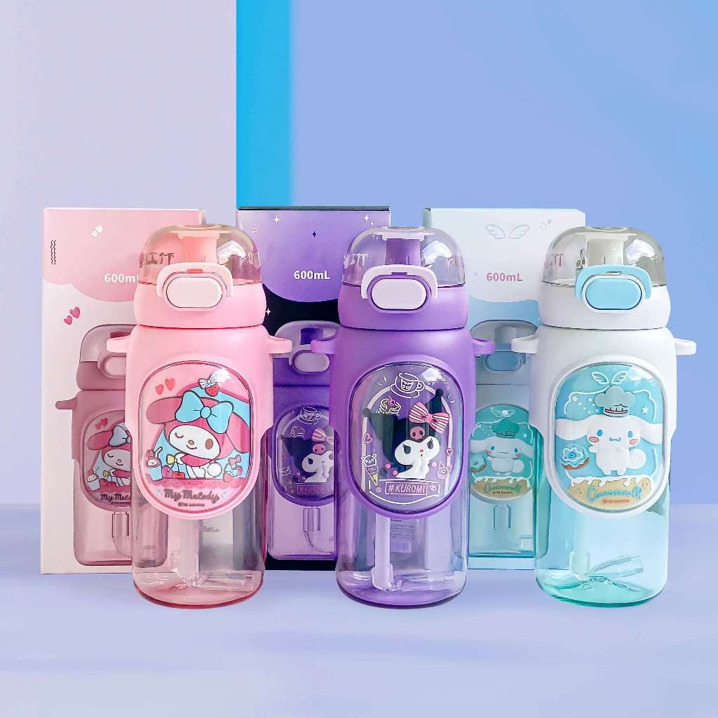 Nexxio Children's Plastic Bottle Character Sanrio Cinnamoroll Melody ...