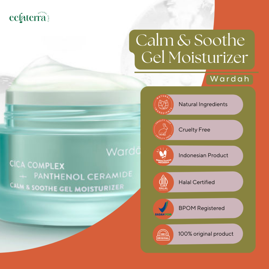 [ECLATERRA] - Wardah Cica Complex+Panthenol Ceramide Calm & Soothe Gel ...