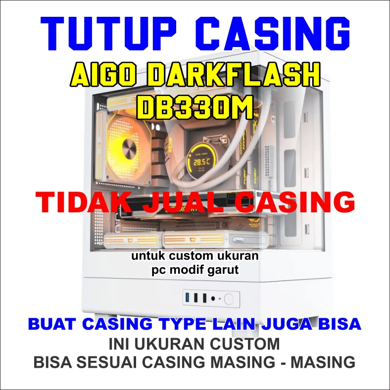 SIDE PANEL CASING AIGO DARKFLASH DB330M ONLY CLOSE | Shopee Malaysia