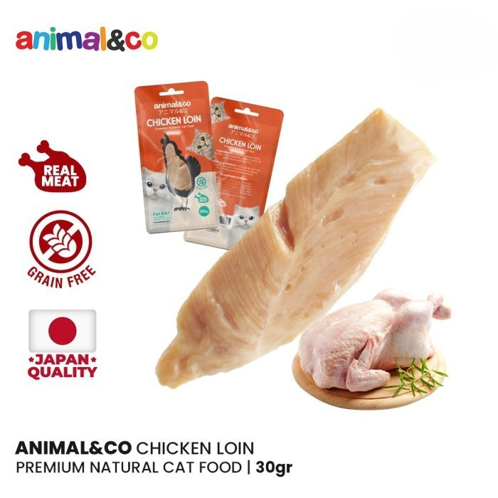 Animal&co Chicken/Tuna Loin - Premium Cat Snacks All Ages Real Meat ...