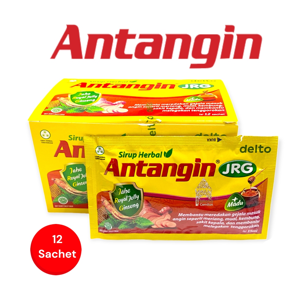 Antangin Liquid Herbal Syrup JRG Ginger Royal Jelly Ginseng Honey (12 ...