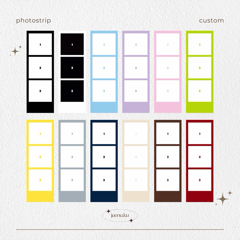 [CUSTOM] PHOTOSTRIP 3 CUTS 4 CUTS PHOTOBOTH PHOTOBOX PLAIN FRAME ...