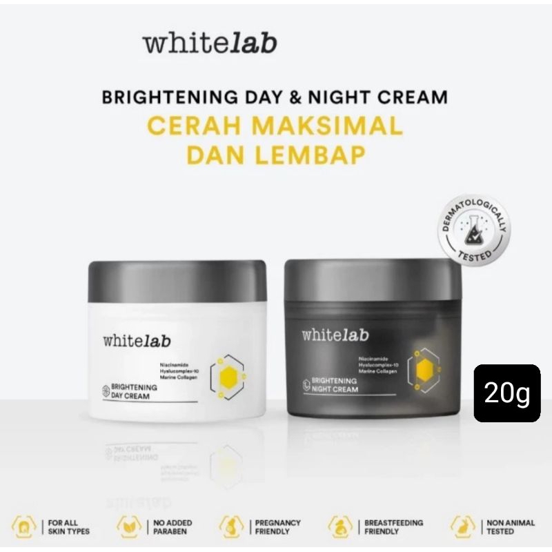 Whitelab Brightening Day/ Night Cream 20g 20g | Shopee Malaysia