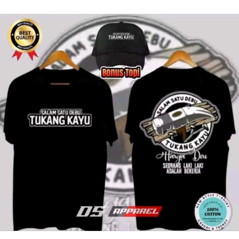KAYU T-shirt Greetings One Dust Carpenter DTF Screen Printing (BONUS ...