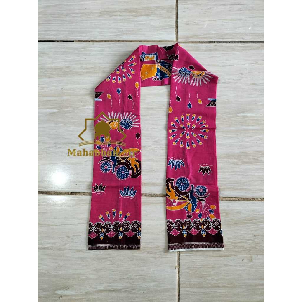 Best Selling!! Women's Scarf With A Pattern Of Ping Color Rickshaw ...