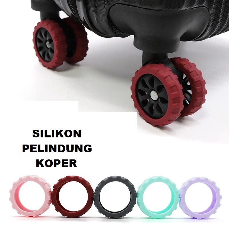 Silicone Rubber Suitcase Wheel Protectors 1 SET 4pcs / Replacement ...