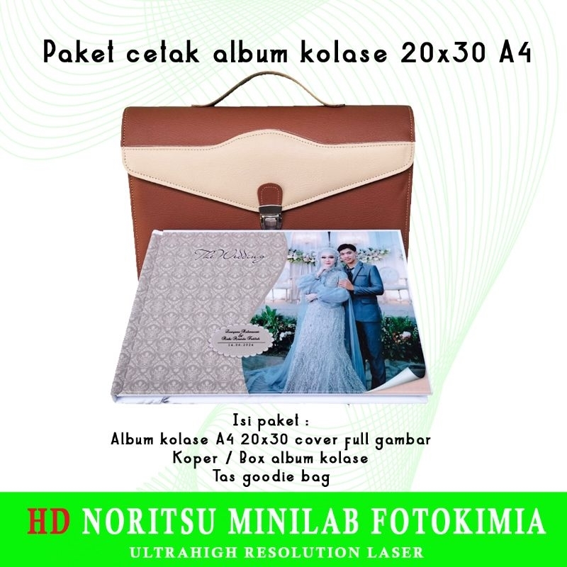 Print photo album collage 20x30 A4 10 sheet cover full picture ...