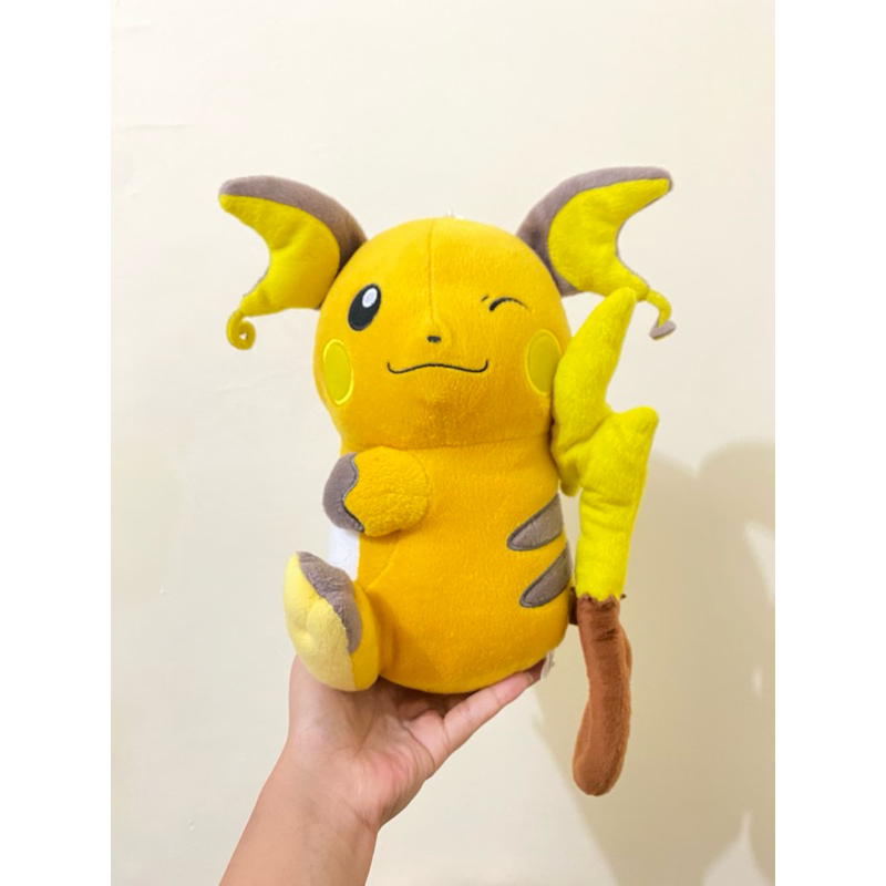 Original Pokemon Raichu Character Doll size 28cm / Pokemon Raichu Doll ...