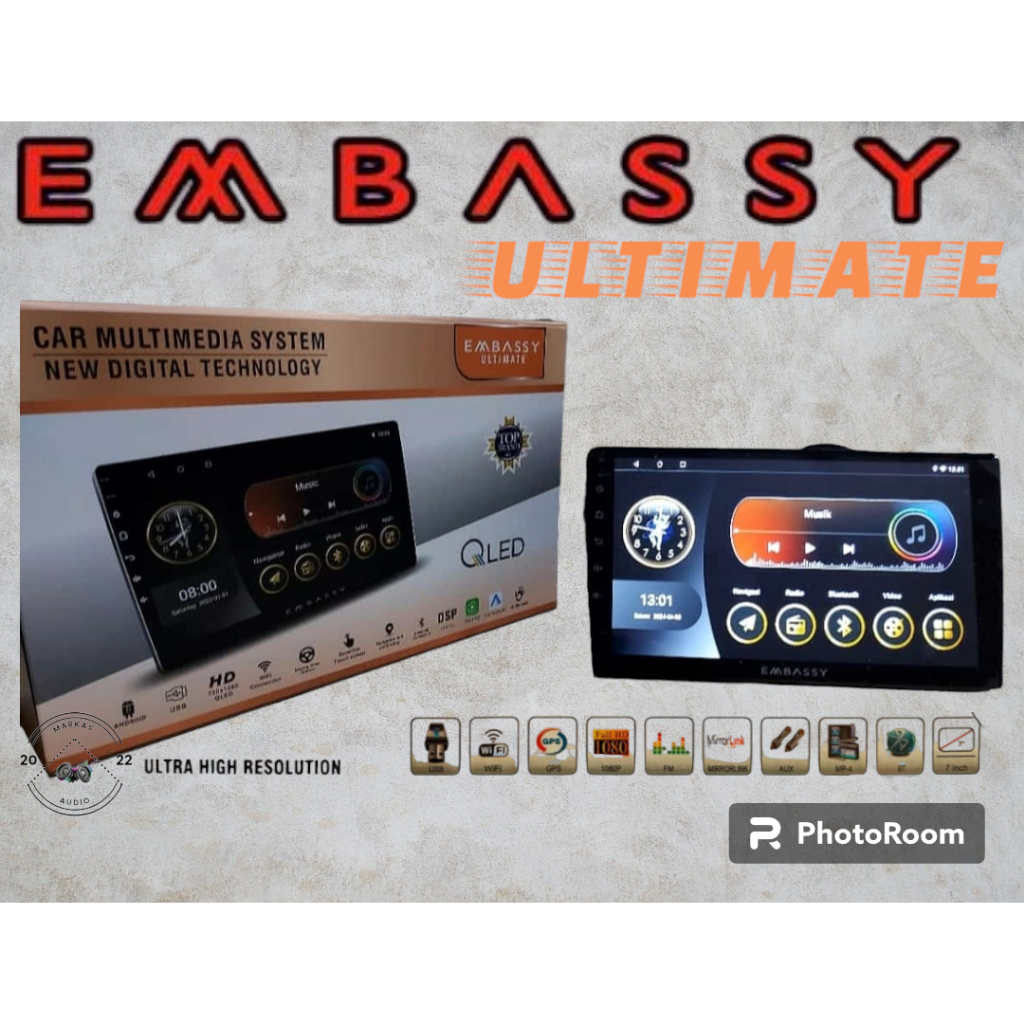 Embassy 9 Inch and 10 Inch Android Head unit Memory 2/32 Carplay ...
