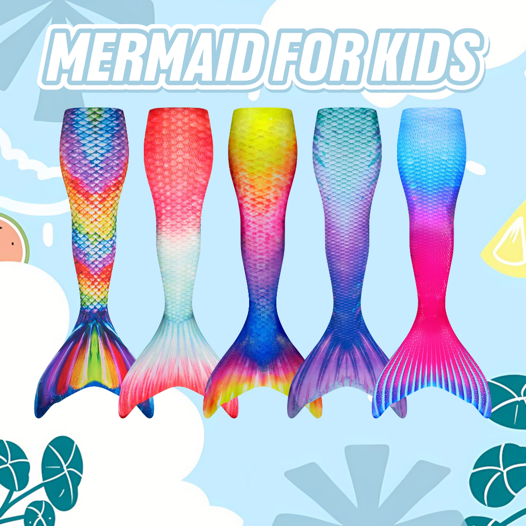 Children's mermaid costumes / girls' mermaid costume swimsuits | Shopee ...