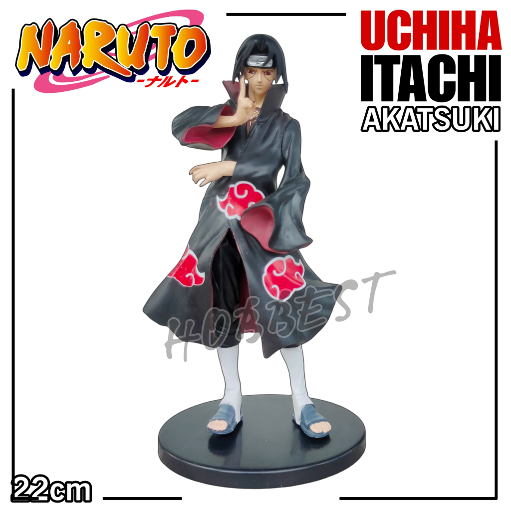 Naruto Action Figure: UCHIHA ITACHI AKATSUKI - Miniature Toy Topper ...