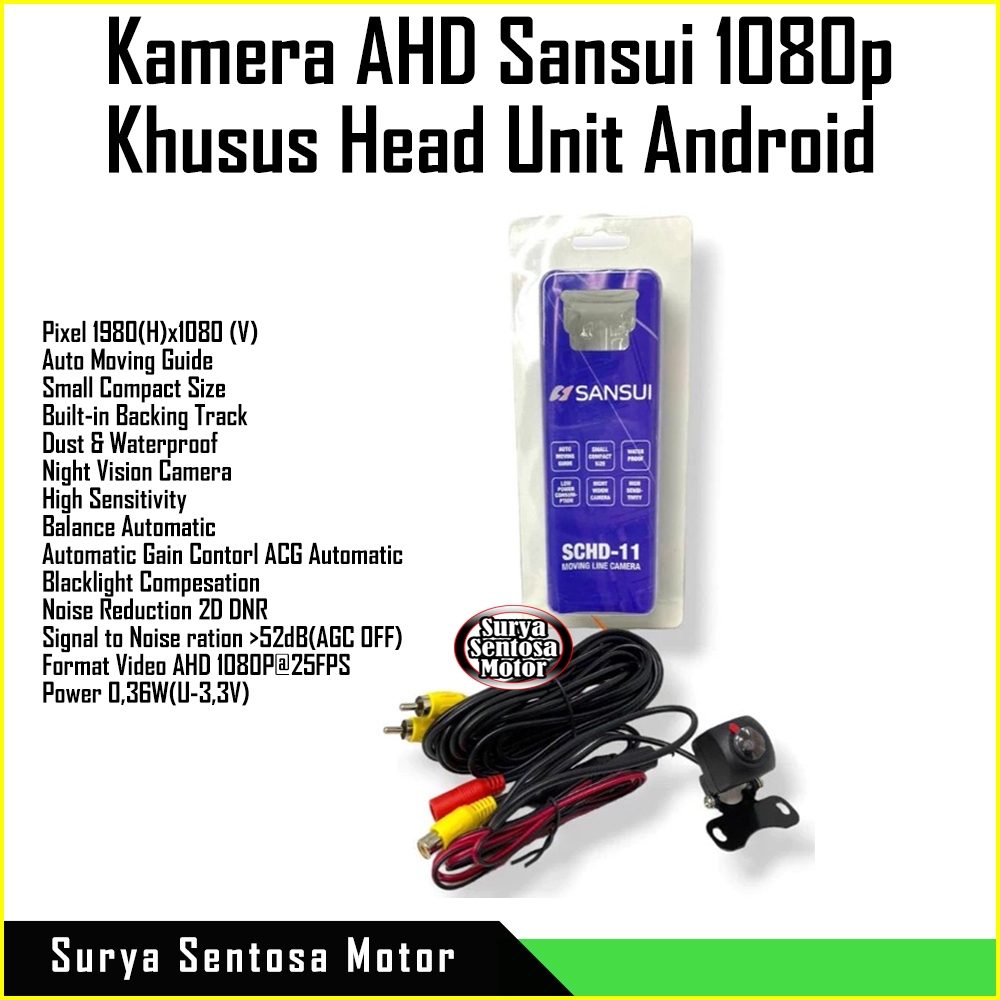 Sansui AHD 1080p Car Parking Camera Frame Rate 25hz Special Universal ...
