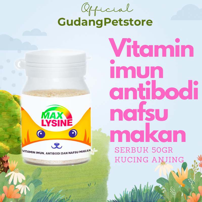 Max LYSINE Kuling immune and appetite enhancing supplement | Shopee ...