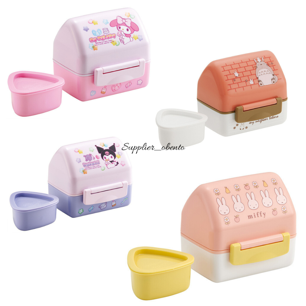 [Skater] My Neighbor Totoro Onigiri Lunch Box Sanrio Bento Box Ghibli Kuromi Snack Box Miffy ...