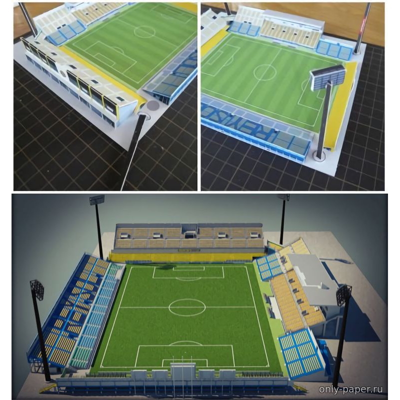 Stadium mini soccer papercraft pattern sheet (OP-Jj1) | Shopee Malaysia