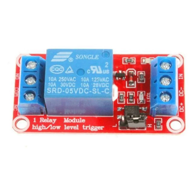 Relay Module 1channel 5V Support High/Low Level Trigger RED Relay ...