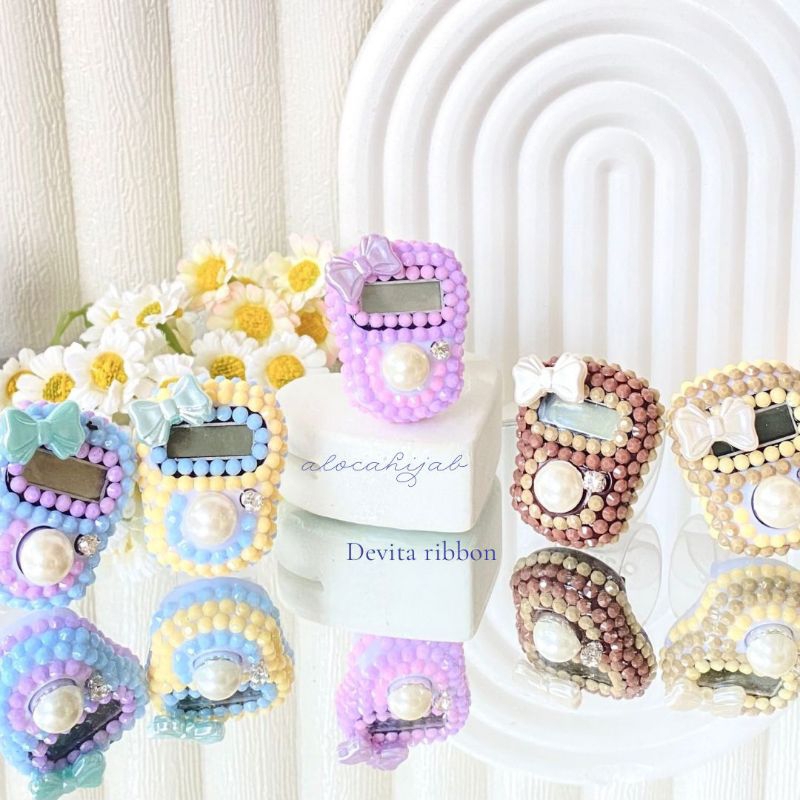 Digital Tasbih Dhikr RIBBON Decorative Tasbih RIBBON Beads Pastel Soft ...