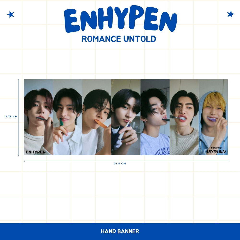 Hand BANNER ENHYPEN ROMANCE UNTOLD HANDBANNER (Price 1pcs+lamination 2 ...