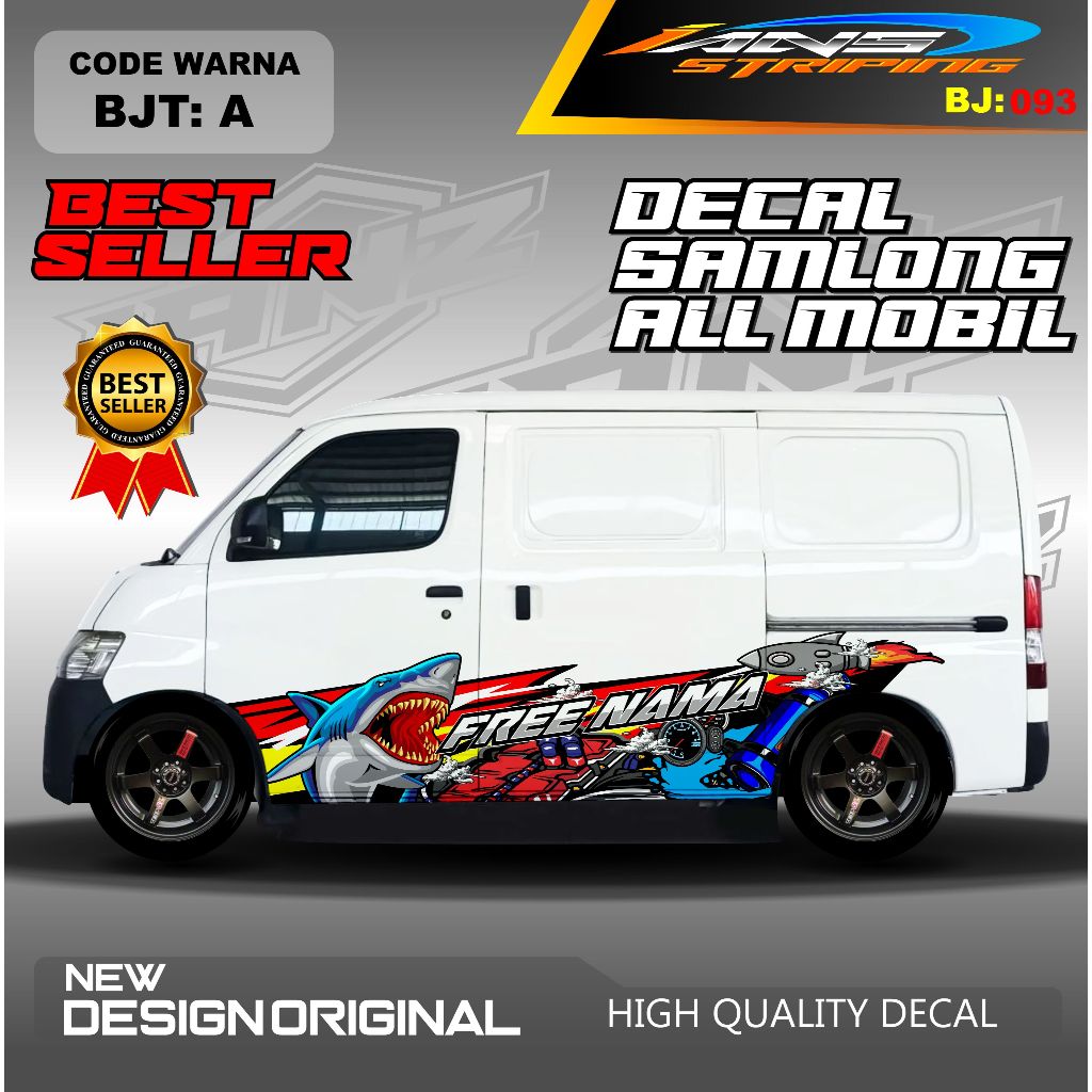 Bjt093-sticker DECAL SAMLONG MINIBUS SAMLONG Contemporary-LIVERY - APV ...