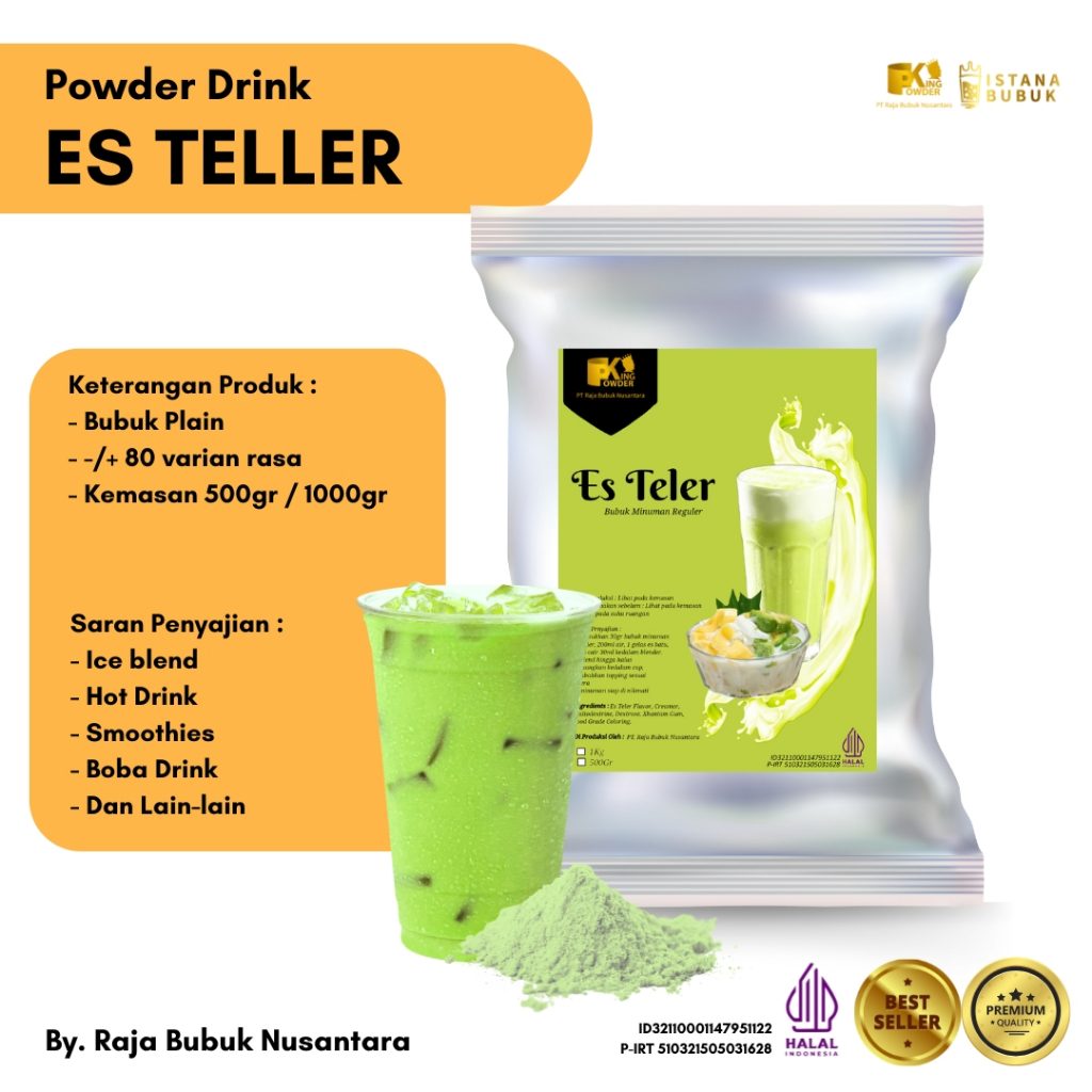 Teller Ice Drink Powder Es Teler flavored drink powder Es Teler ...