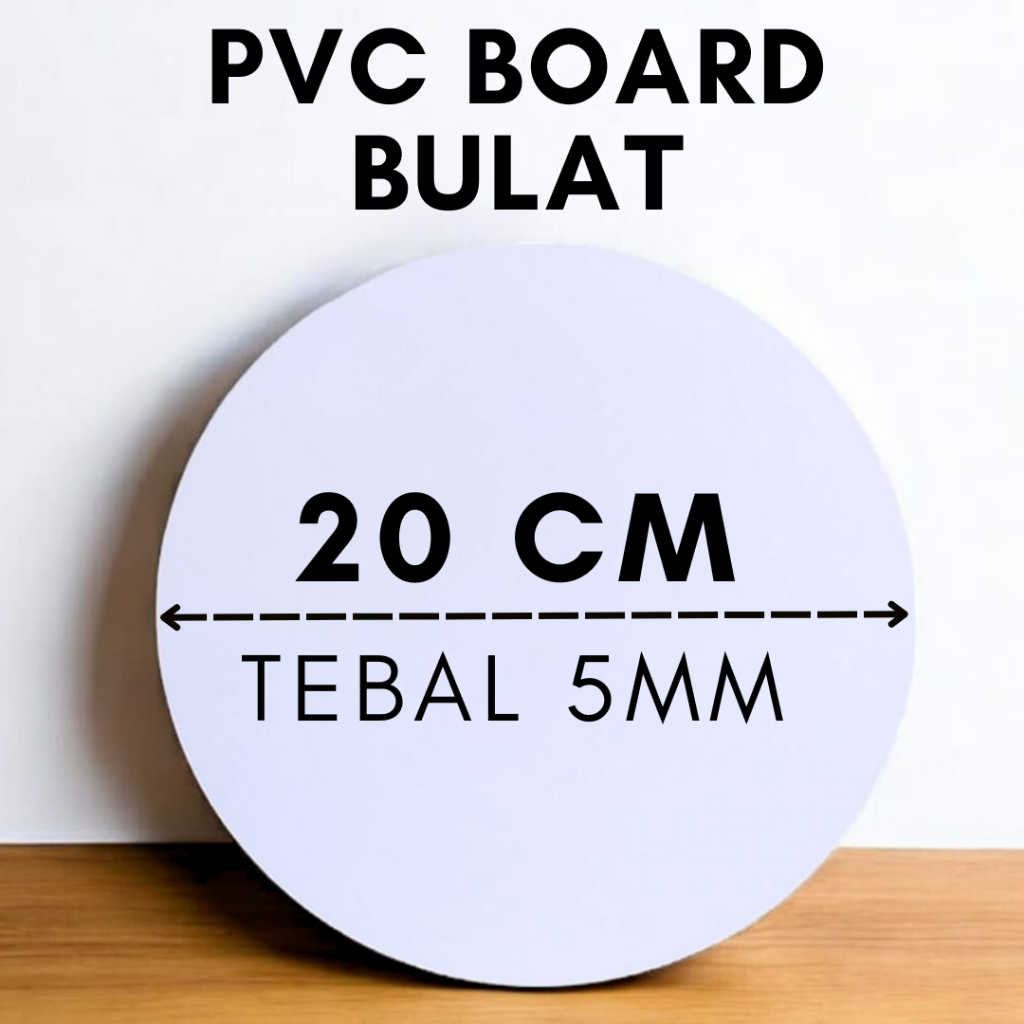 Round PVC BOARD Diameter 20CM Thickness 5mm [ROUND PVC BOARD/SILVER ...