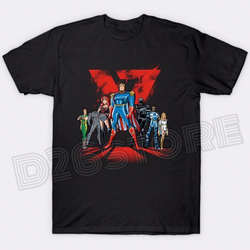 T-shirt The Seven Superheroes Homelander Maeve Starlight The Deep A ...