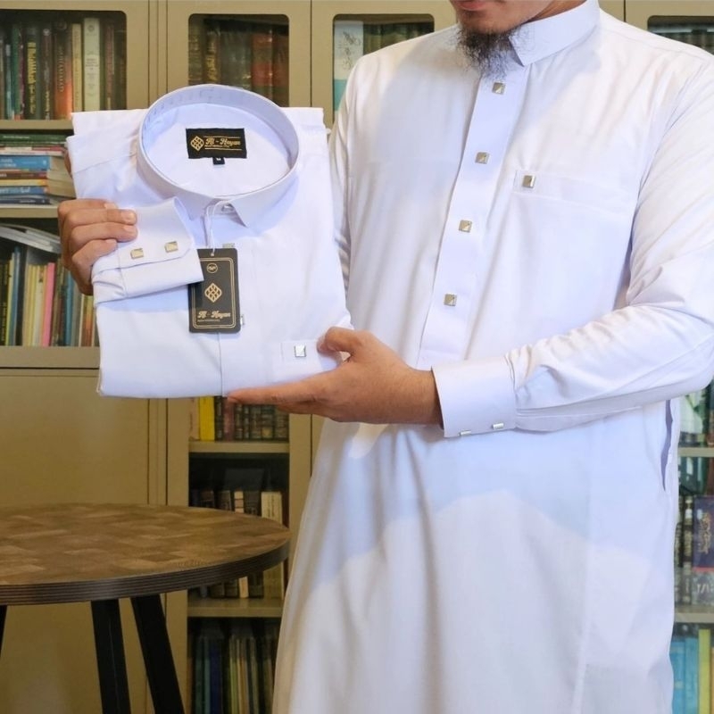 PUTIH HITAM KEMEJA Saudi Men's Robes | Premium Men's Robe - Al Hayyan ...