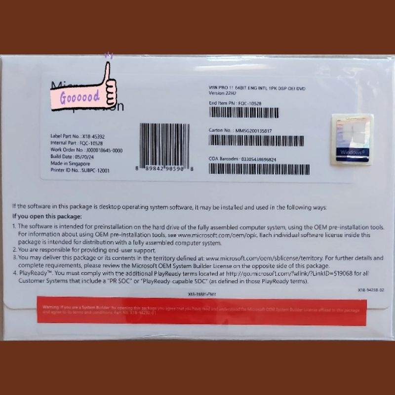 (11 Pro) WIN/WINDOWS 11 Professional 64bit Original | Shopee Malaysia