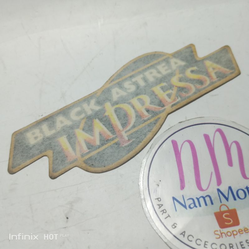 Original Honda Black Astrea impressa Logo Sticker | Shopee Malaysia