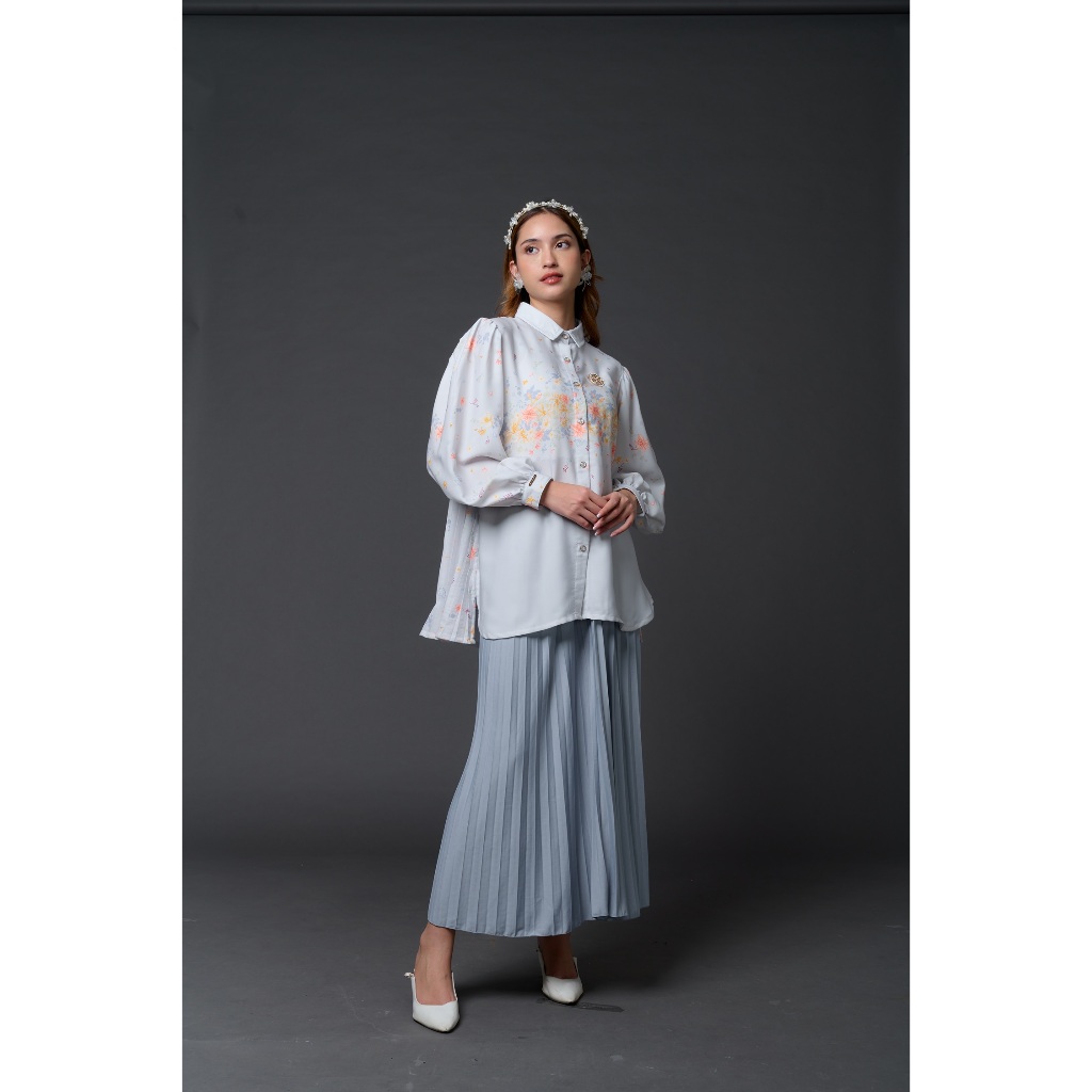 Kamima – Amaryllis Series – Anne Blouse in Grey | Shopee Malaysia