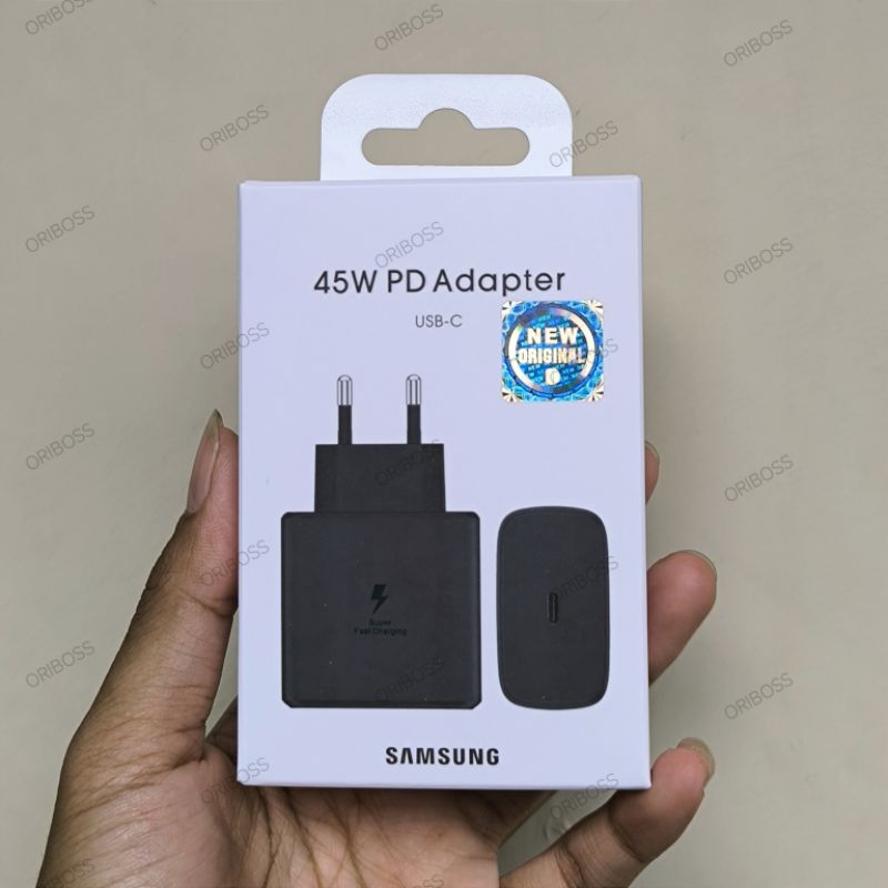 Original Samsung 45W Adapter USB-C Port Super Fast Charging Black ...