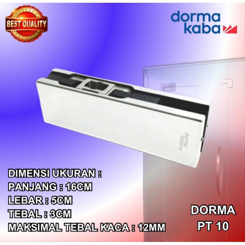 Original PT 10 DormaKaba/Dorma Glass Door Fitting Patch (Lower Door Glass Clamp) | Shopee Malaysia