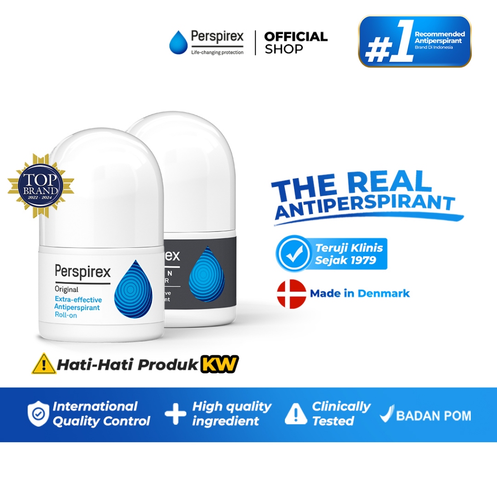 Perspirex Original AntiPerspirant Roll On - 20ml+Perspirex Men ...