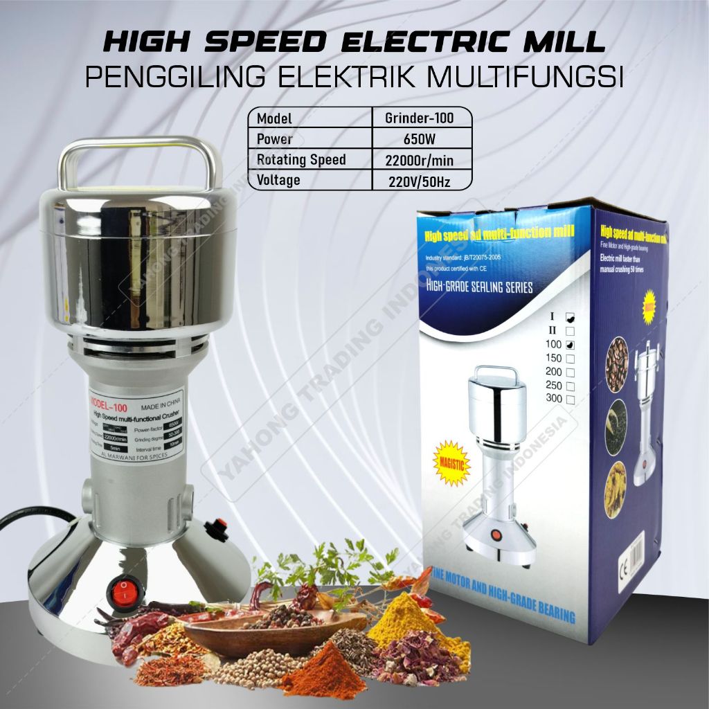 MESIN Electric Mill Multipurpose Grinder Grinder Grinding Machine ...