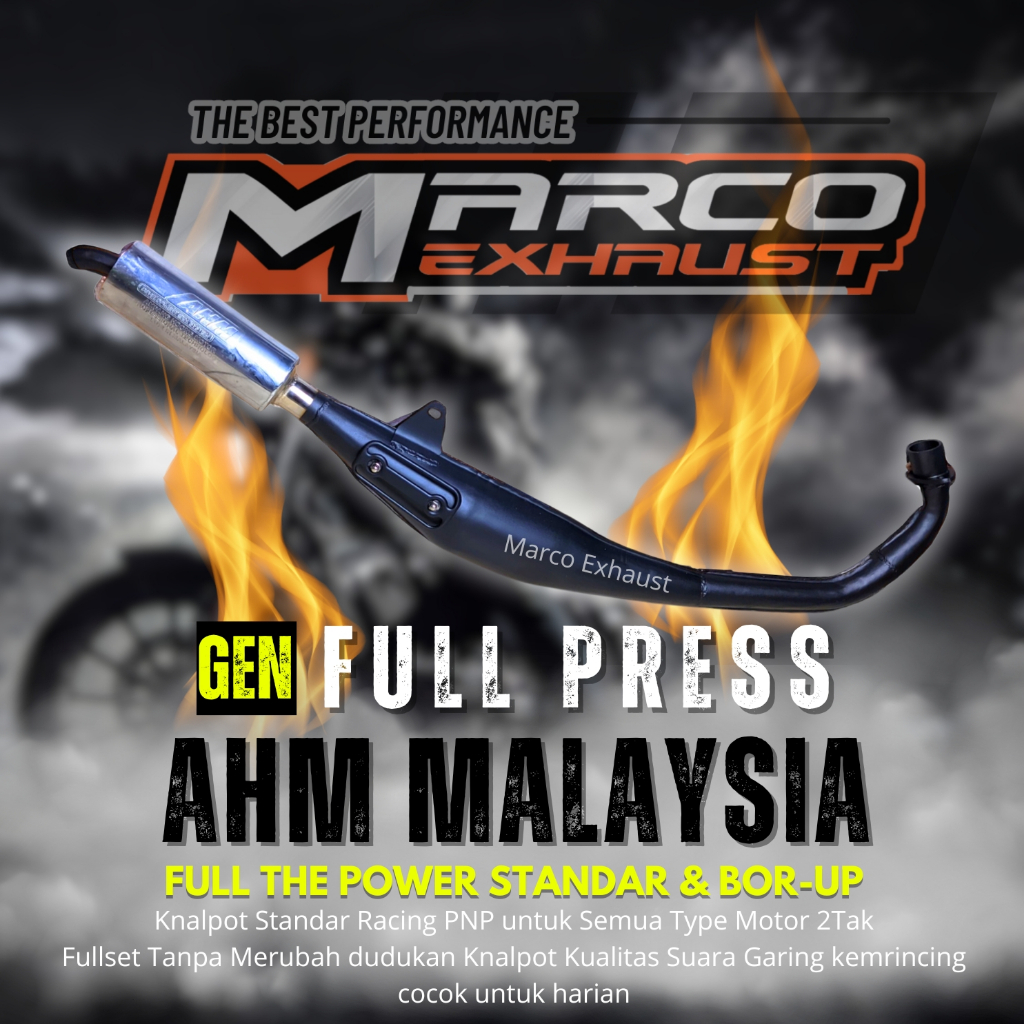 Exhaust AHM AHM MALAYSIA FORCE ONE SATRIA Dolphin SATRIA Shark ALFA ...