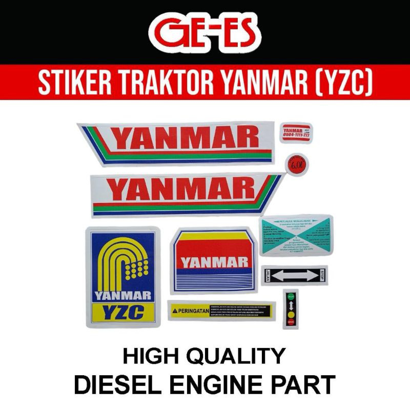 Yanmar YZC Tractor Sticker YZC Tractor Body Sticker Yanmar TF 105 ...
