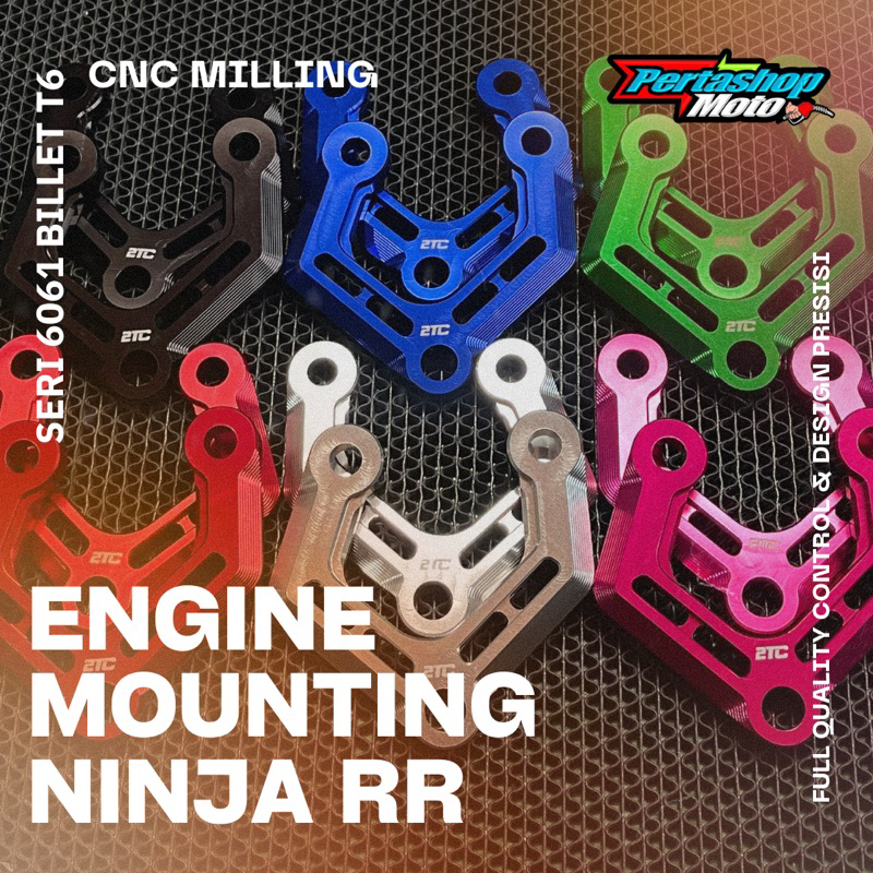 MESIN ENGINE MOUNTING NINJA RR ALUMUNIUM BILLET ORIGINAL PRODUCT 2TC ...
